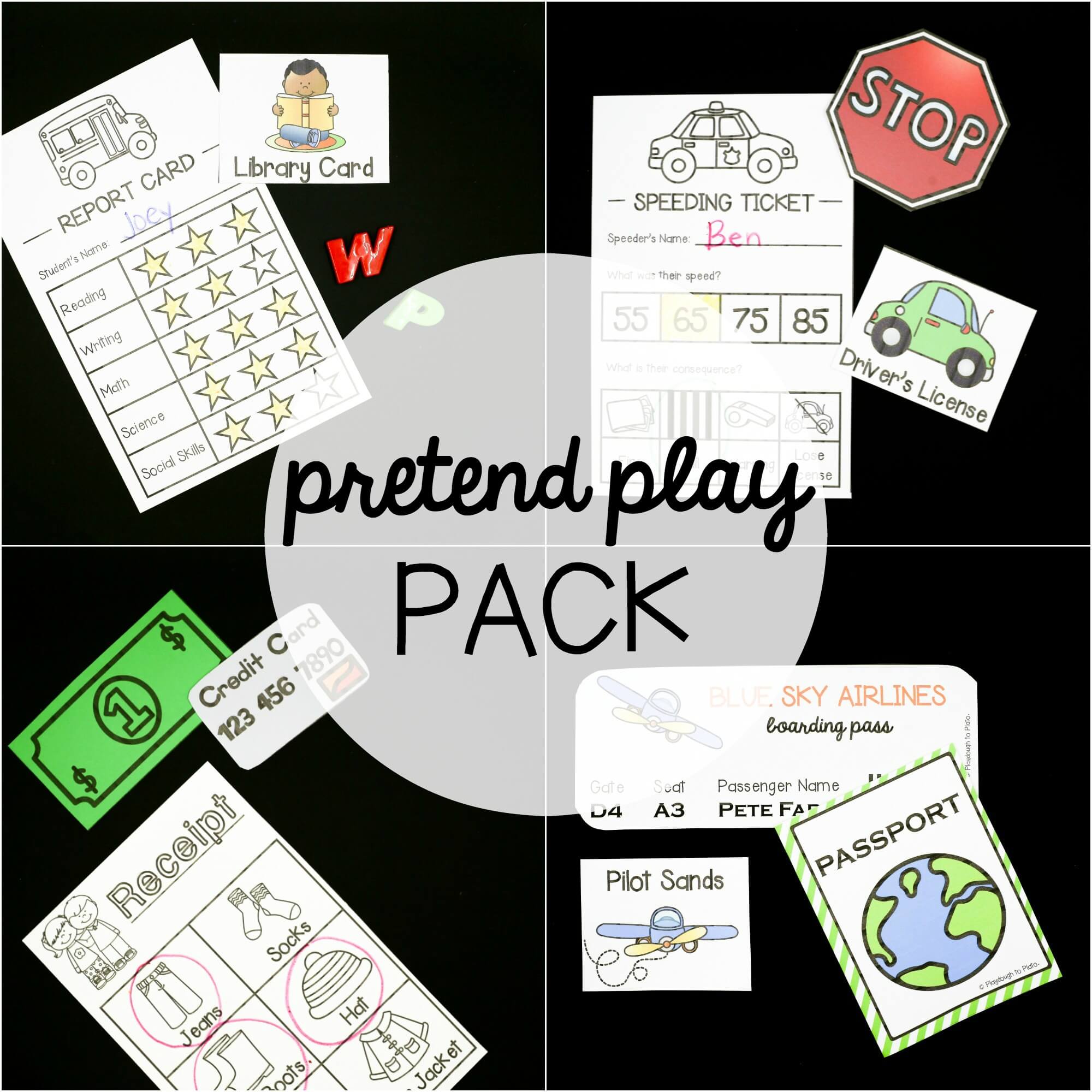 Pretend Play Pack - Science of Reading Formula