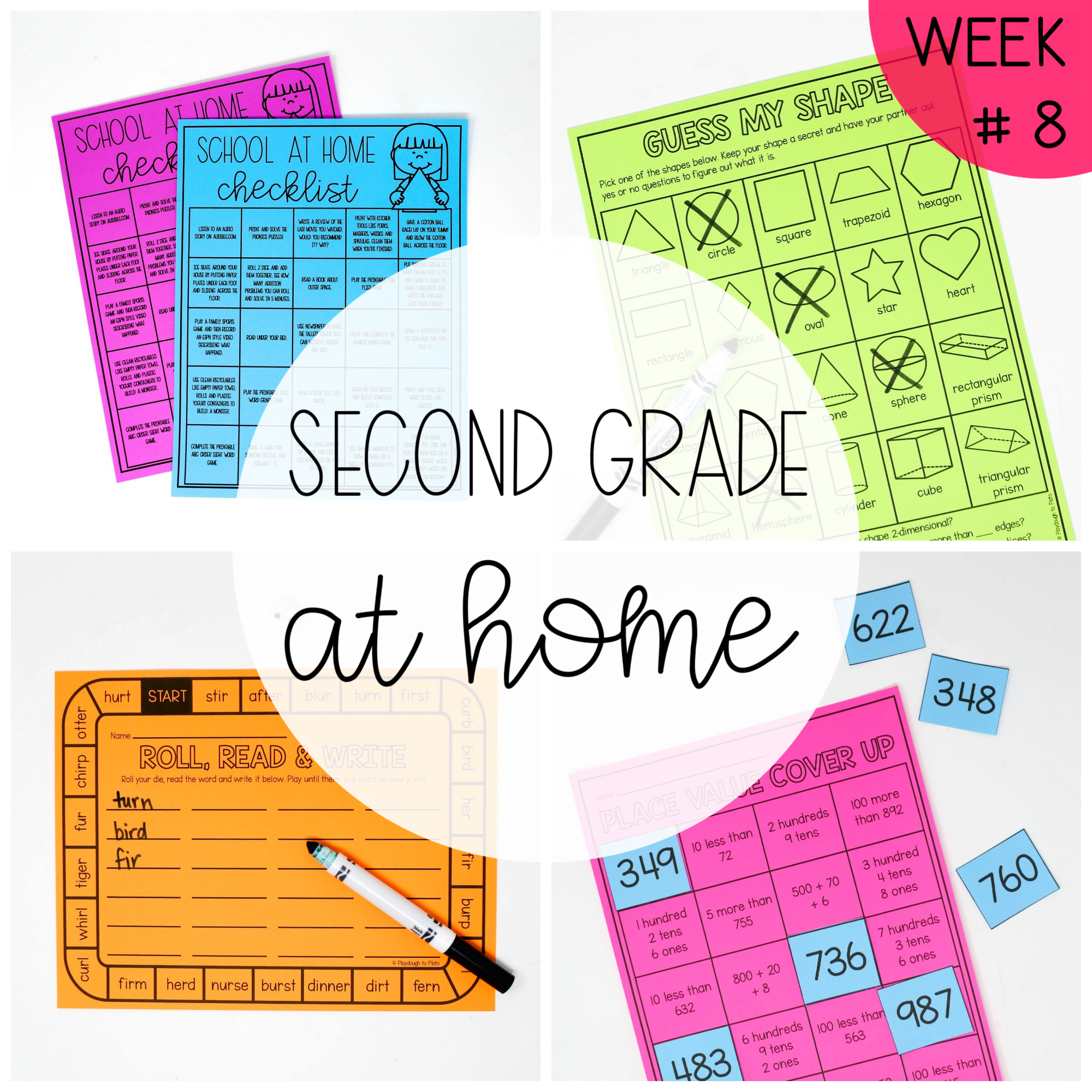 Second Grade at Home - Distance Learning #8 - Science of Reading Formula