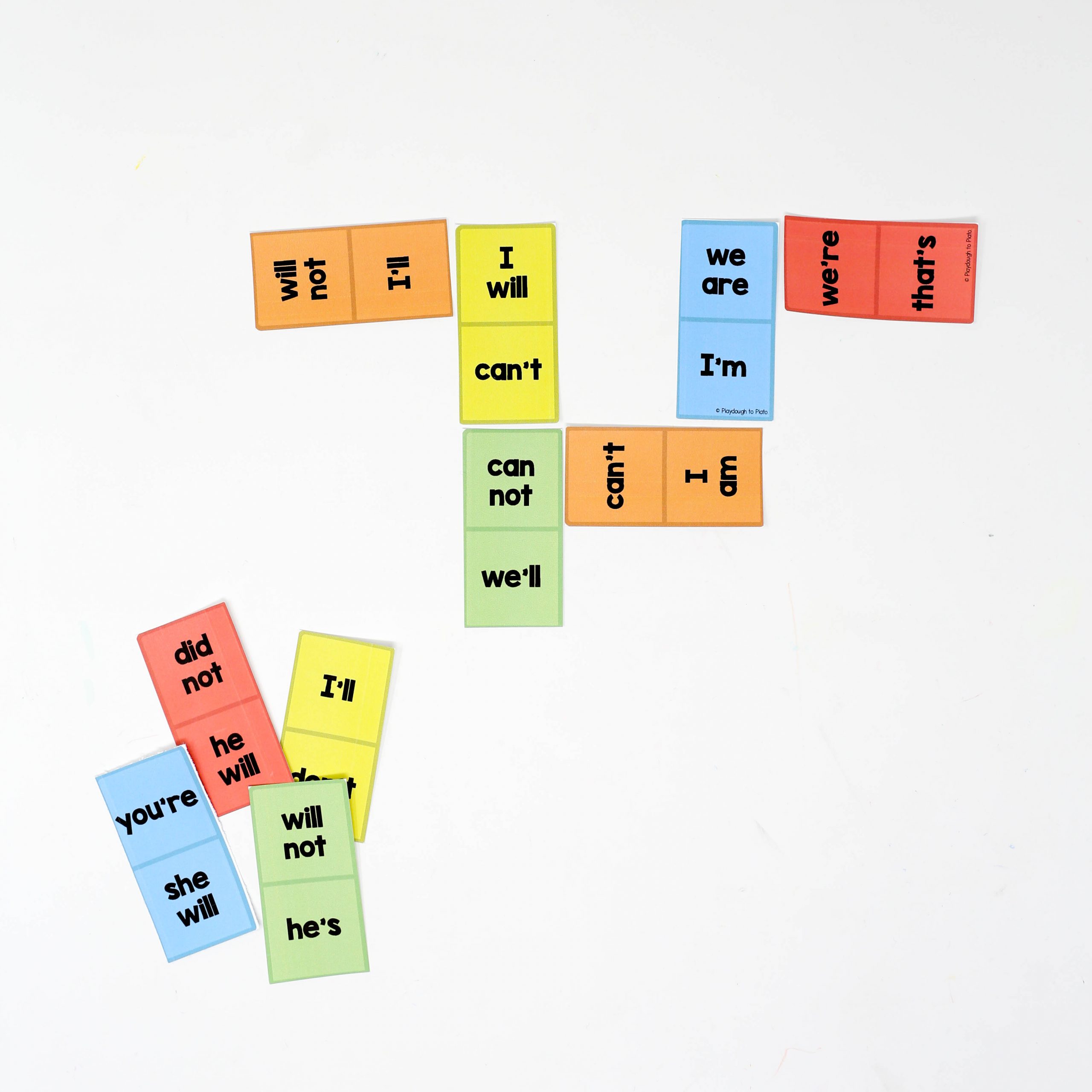 Contraction Dominoes - Science of Reading Formula
