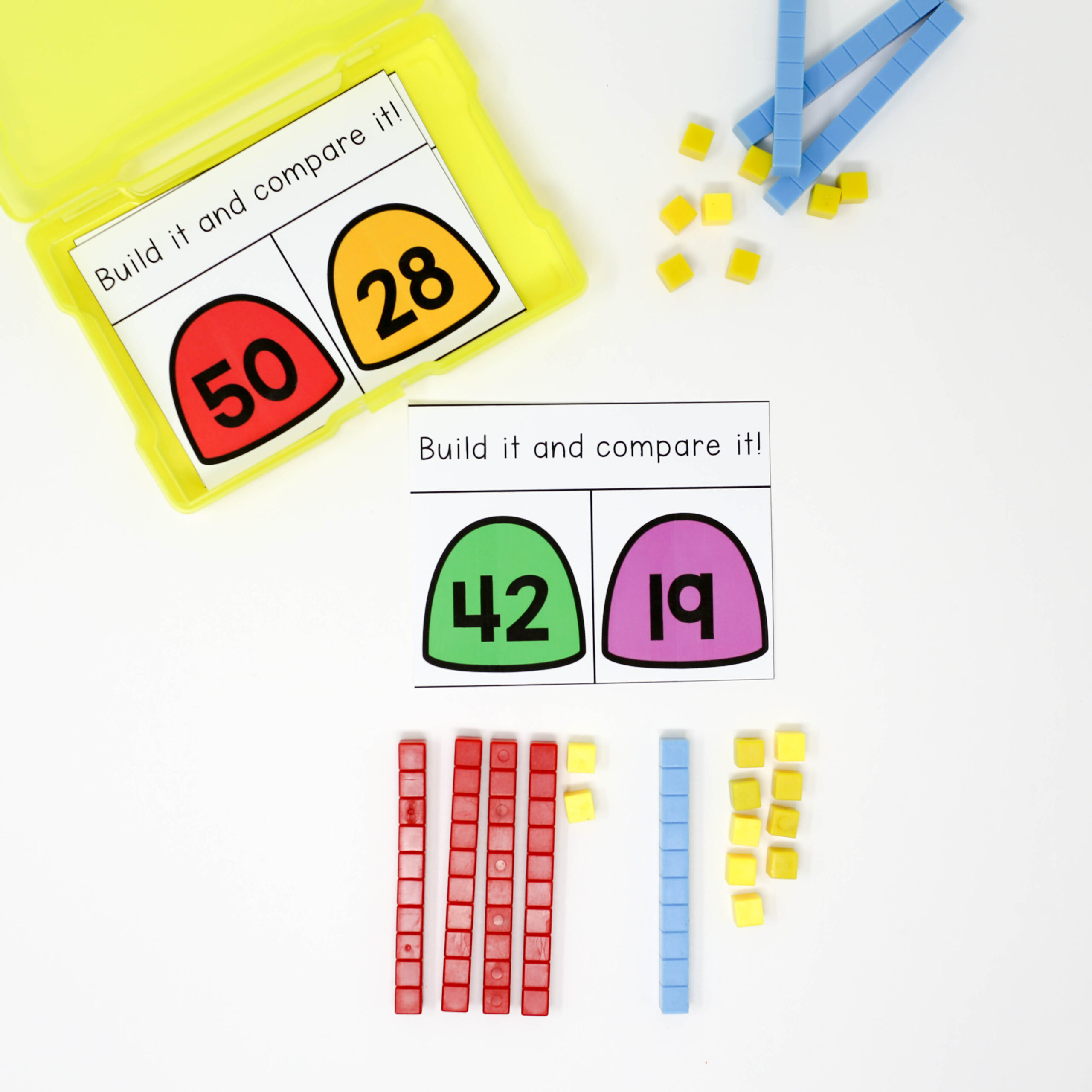 Gumdrop Build & Compare Numbers - Science of Reading Formula