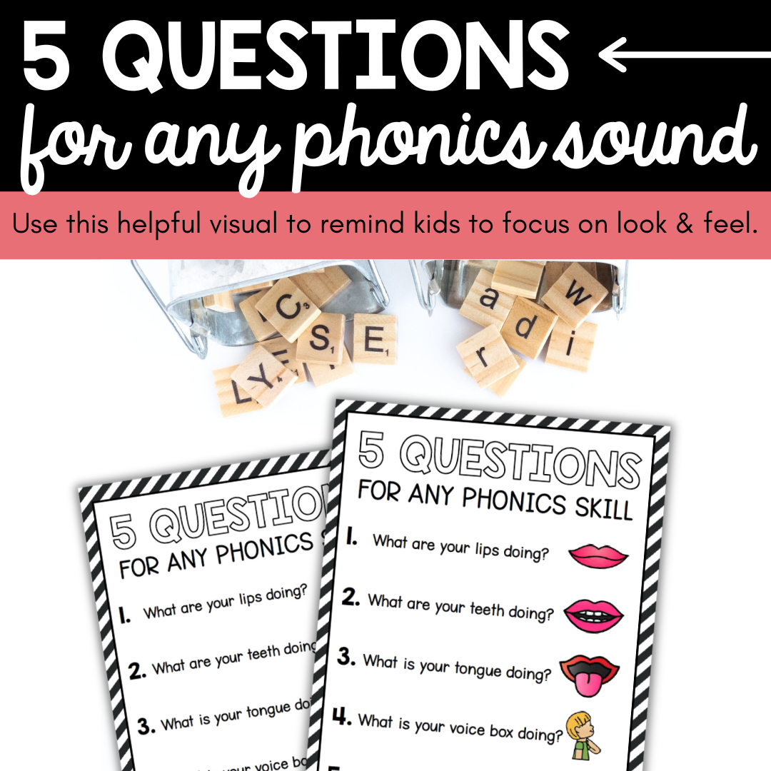 5 Questions for Any Phonics Sound Posters - Science of Reading Formula