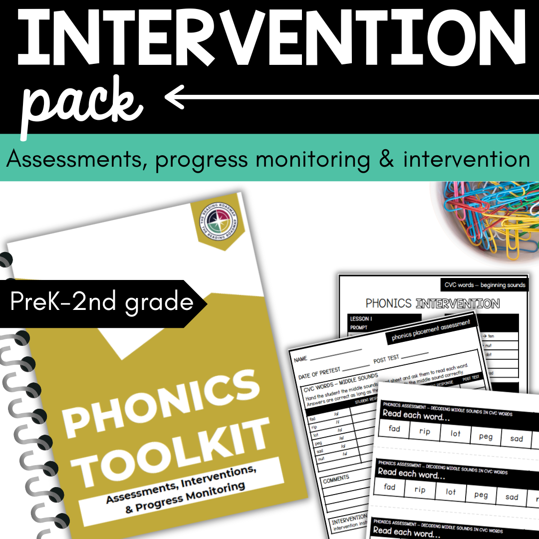 Phonics Assessment & Intervention Pack - Science of Reading Formula