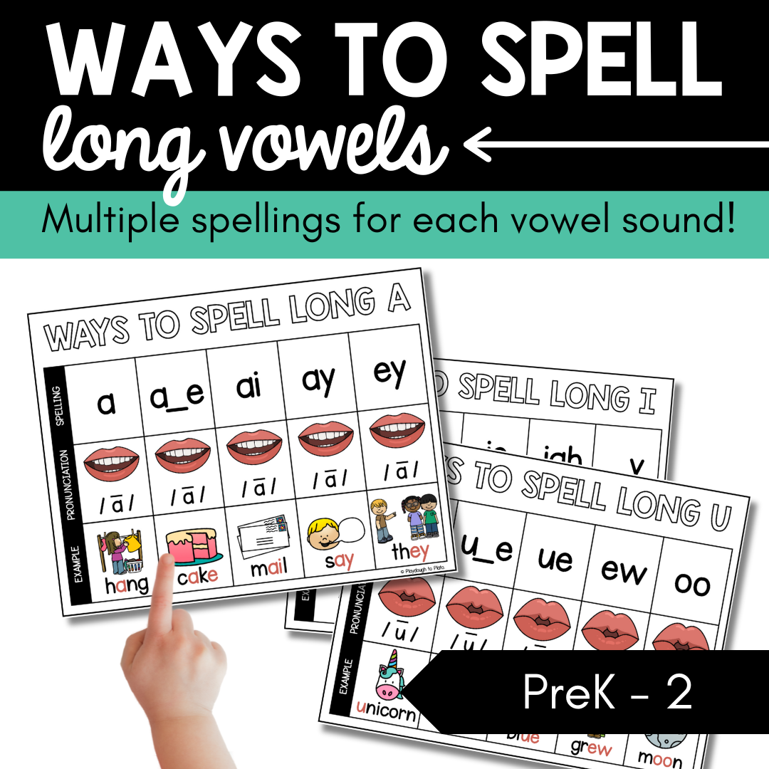 Ways to Spell Long Vowels - Science of Reading Formula