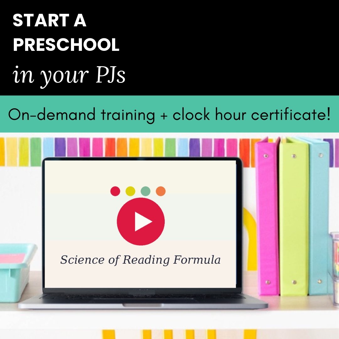 Start a Preschool in Your PJs - Science of Reading Formula