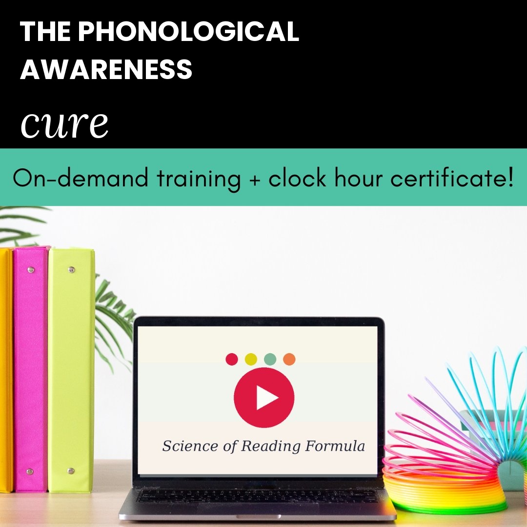 The Phonological Awareness Cure - Science of Reading Formula